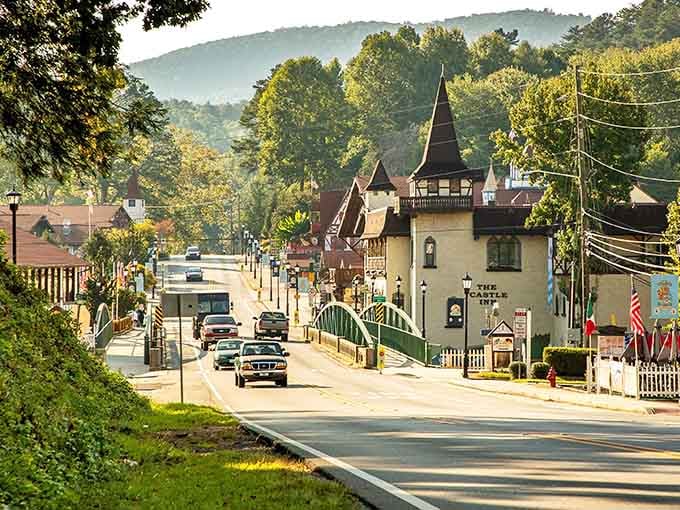 Those timber-framed buildings aren't fooling anyone&mdash;you're still in Georgia, just very confused Georgia.