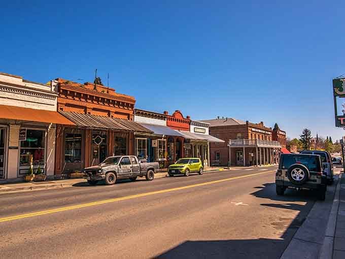 The street looks like it's been waiting patiently since the 1800s for you to finally show up and appreciate it.