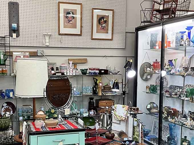 Every corner reveals another treasure, from vintage mirrors to turquoise dressers that deserve a second life in your home.