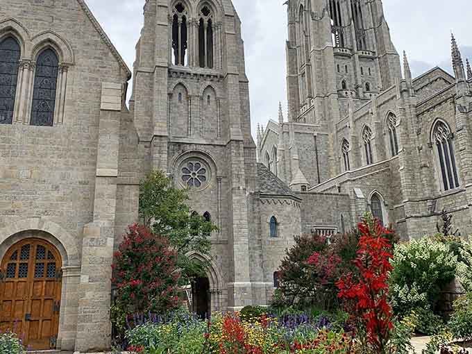 Those vibrant gardens weren't planted by accident&mdash;someone here clearly knows their way around a trowel and fertilizer.