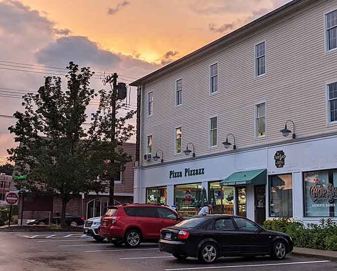 When the sunset paints the sky behind your favorite pizzeria, you know you've found the right spot.