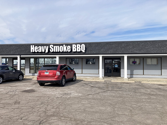 That bold sign isn't just announcing a restaurant, it's declaring a barbecue revolution in St Peters.