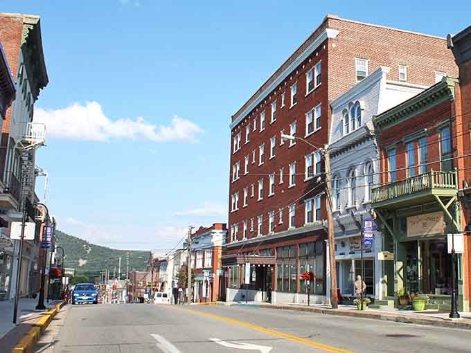 Historic brick buildings and mountain views create the perfect backdrop for your next Pennsylvania adventure.