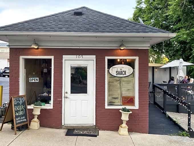 That cheerful red exterior isn't trying to hide anything&mdash;it's practically announcing that something special happens inside this tiny treasure.