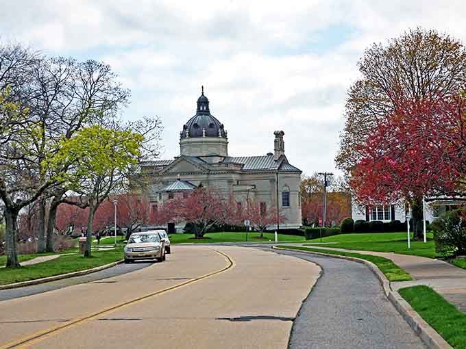 That stunning domed building isn't a movie set; it's real architecture that makes you slow down automatically.