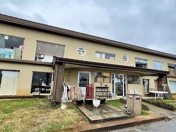 That unassuming exterior hides two floors of treasures waiting to transport you back in time.
