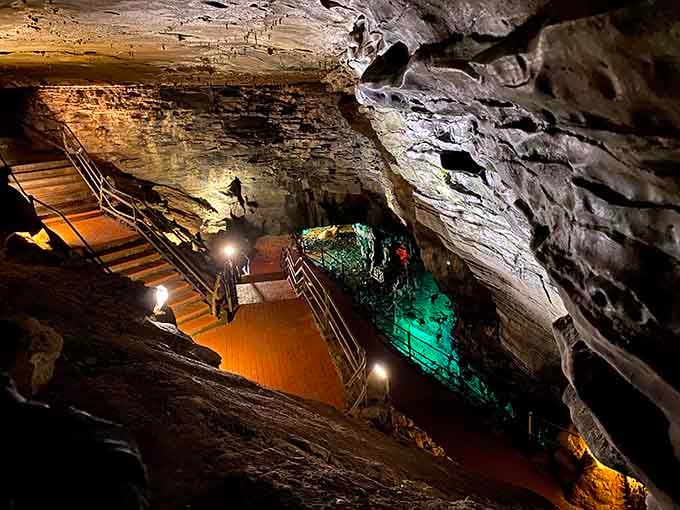 When limestone meets modern lighting design, you get an underground disco that's been millions of years in the making.