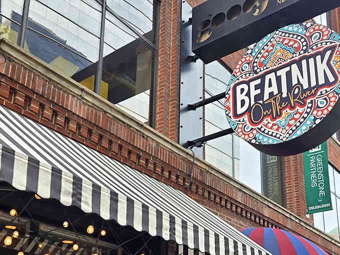 That iconic circular sign is like a beacon calling you to leave ordinary dining behind and embrace something delightfully different.