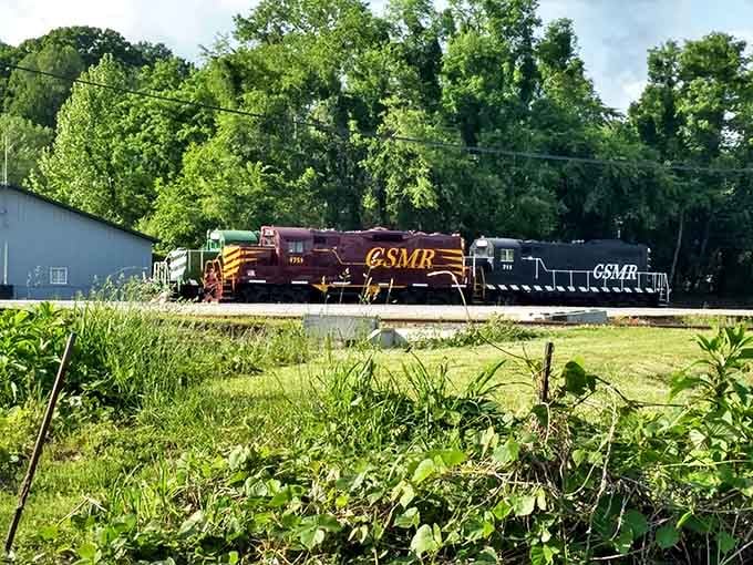 Watching GSMR engines rest between journeys is like seeing thoroughbreds in their stable, ready for the next adventure.