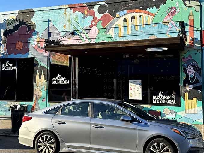 When a building looks like it raided a paint store and won, you know you're in for something special.