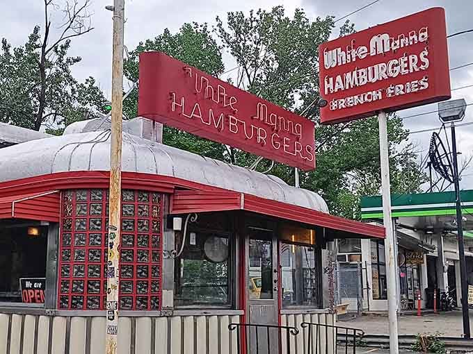 That red and white exterior isn't just a building&mdash;it's a beacon calling burger lovers home since forever.