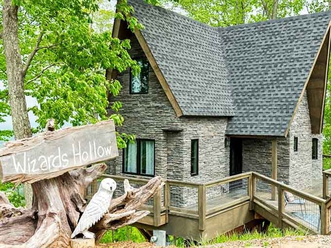 This castle-meets-treehouse situation in the North Carolina mountains is basically Hogwarts without the tuition fees.