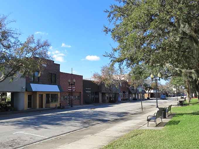 Wide sidewalks and actual benches, because sometimes you just want to sit without buying something first.