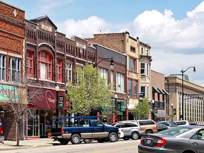 These colorful facades house local businesses that give chain stores a run for their money, literally.