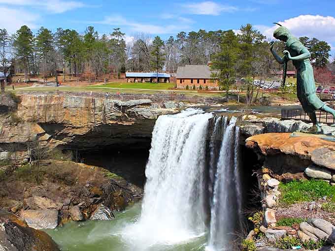 When a waterfall drops 90 feet and looks this majestic, your camera roll doesn't stand a chance.