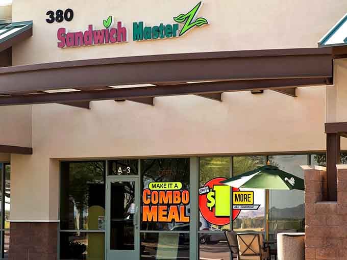 That cheerful storefront is your gateway to sandwich nirvana, hiding in plain sight in Goodyear.