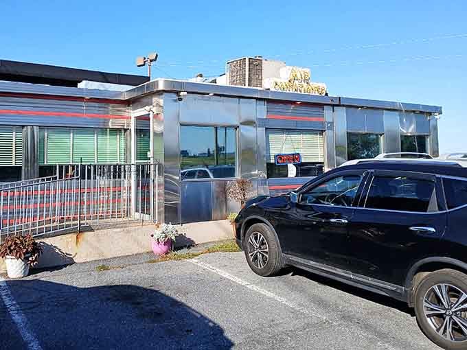 That gleaming chrome exterior isn't just for show&mdash;it's a beacon calling hungry travelers to breakfast paradise.