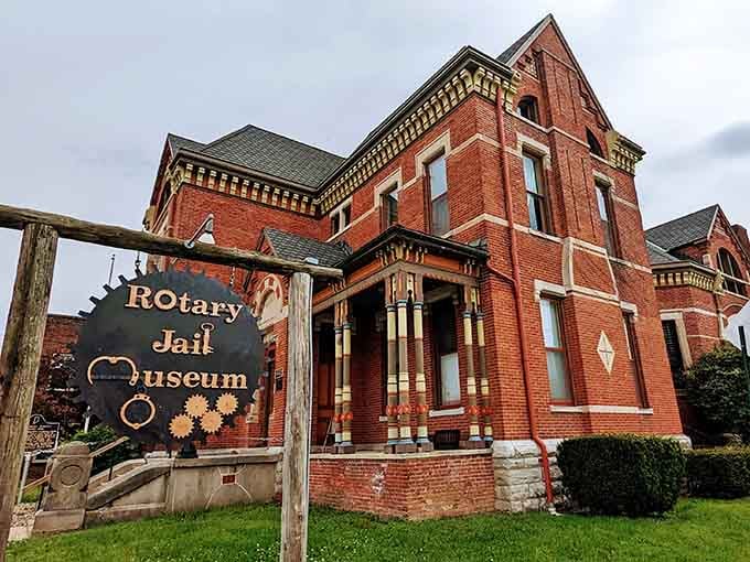 The stunning Victorian architecture of the Rotary Jail Museum makes it one of Crawfordsville's most impressive and unusual historic landmarks.