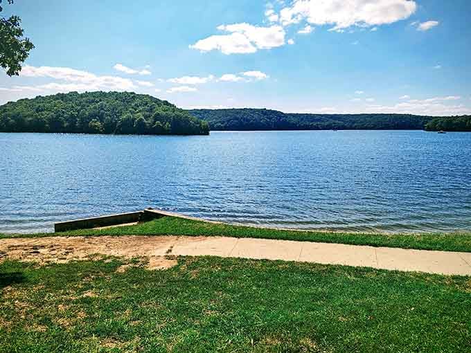 That perfect stretch of sand and water where Missouri shows off its surprisingly beach-like credentials.