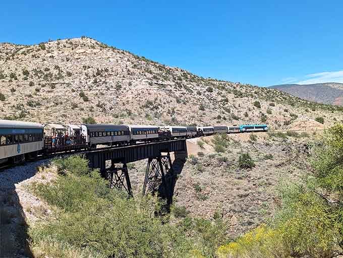 Historic trestles spanning desert valleys prove that sometimes the best views require a little engineering magic from yesteryear.