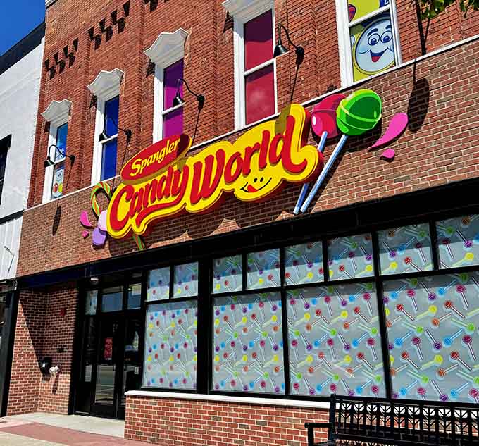 That storefront isn't just inviting you in &ndash; it's practically dragging you by the hand toward sugar-coated happiness.