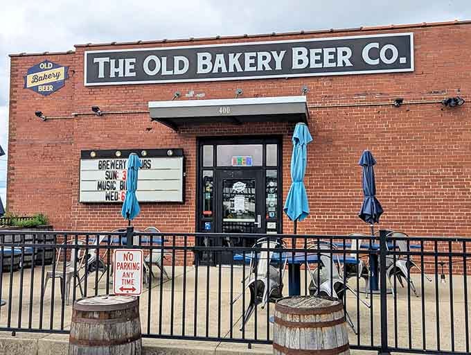 That classic brick facade isn't just for show—it's where carbs transformed from bread to beer, and honestly, that's evolution at its finest.