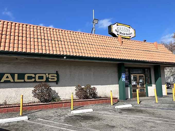 The terra cotta roof and classic signage promise a shopping experience your local supermarket forgot existed.