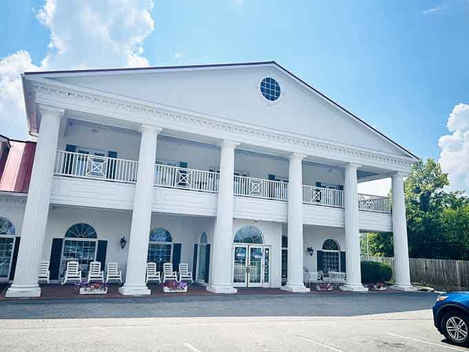 When a restaurant looks this grand from the outside, you know the kitchen isn't messing around.