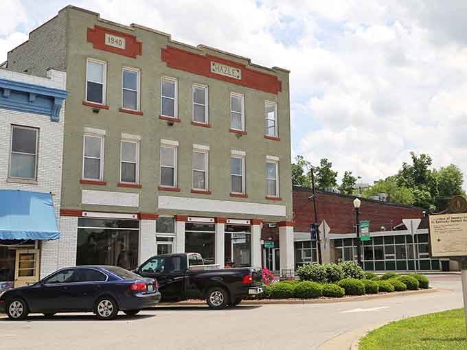 Historic storefronts wear their age like badges of honor, proving that character beats cookie-cutter every single time.