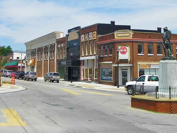 Classic storefronts line the streets where parking is plentiful and parallel parking anxiety doesn't exist at all.