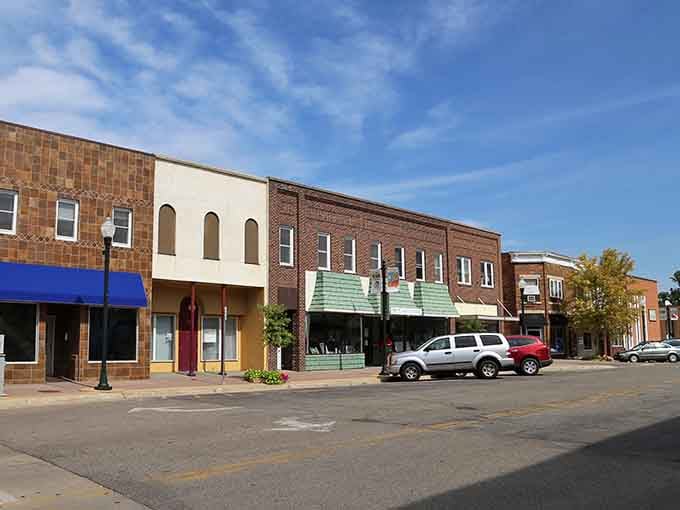 Downtown Marshall's colorful facades prove charm doesn't require a mortgage-sized budget to appreciate properly.