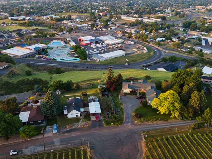 From above, Clarkston spreads out like a retirement brochure come to life, minus the stock photos and fake smiles.