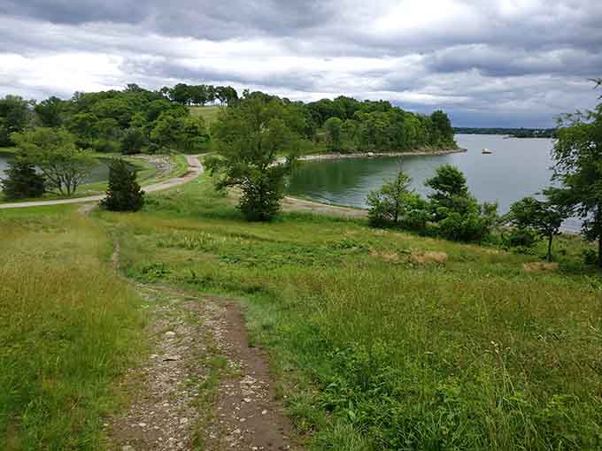 Rolling meadows descending to harbor views that'll make you question why you ever thought you needed to travel far for beauty.