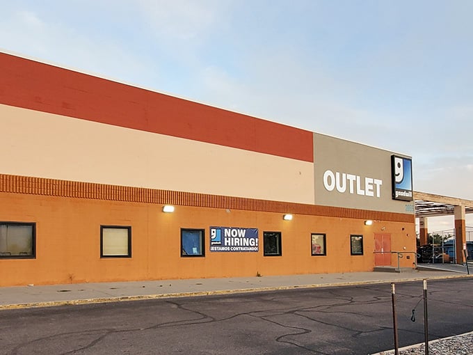The iconic Goodwill sign marks the spot where savvy shoppers know the real deals happen, no fancy frills required.