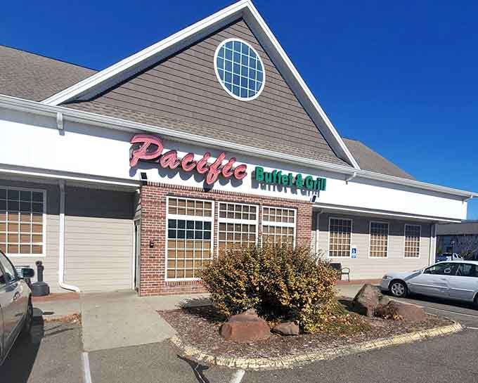 The unassuming exterior hides what might be Connecticut's most impressive all-you-can-eat secret inside.