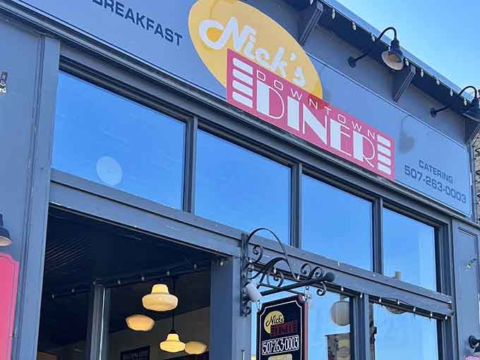 That classic diner facade isn't just for show&mdash;it's a promise of the good stuff waiting inside for you.