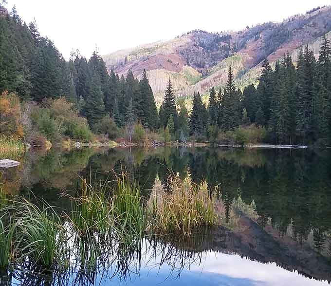 Mirror, mirror on the mountain, who's the fairest alpine lake of all? Spoiler: it's this one.