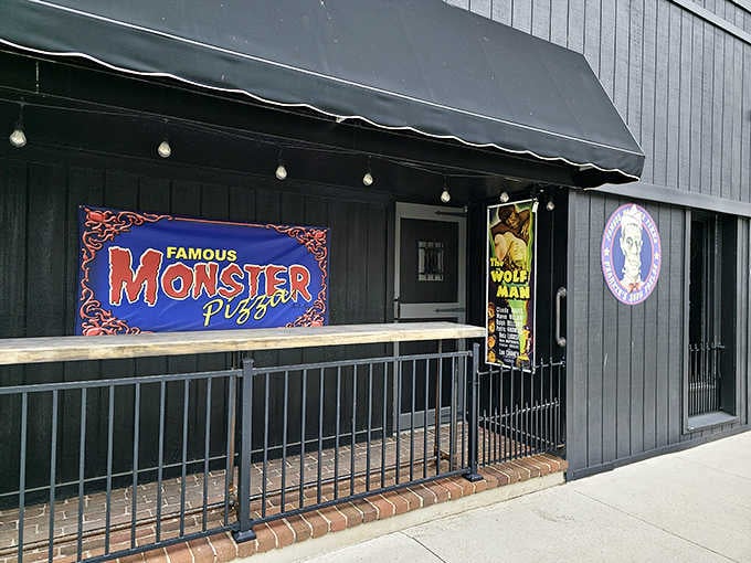 Downtown Decatur's most delightfully spooky storefront proves monsters and melted cheese make perfect neighbors.