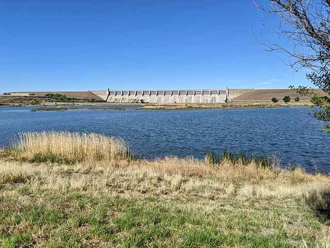 When prairie meets engineering, you get this stunning view that makes the drive worthwhile every single time.