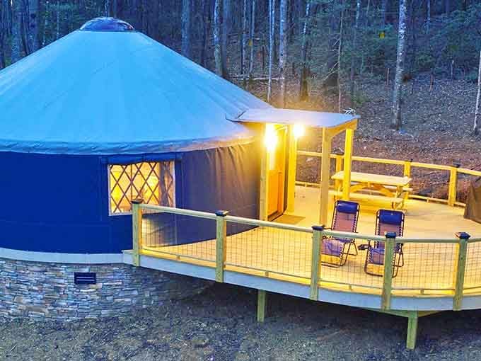 That glowing deck at dusk isn't just inviting, it's practically begging you to grab a chair and stay awhile.