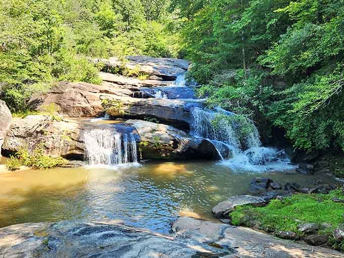 Mother Nature's staircase flows with the kind of grace that makes you forget your phone exists.