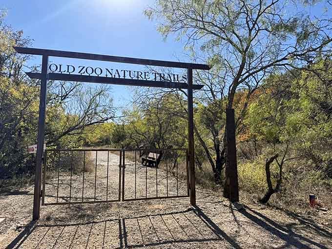 That rustic metal archway isn't just an entrance&mdash;it's a portal to Texas's wonderfully weird past.