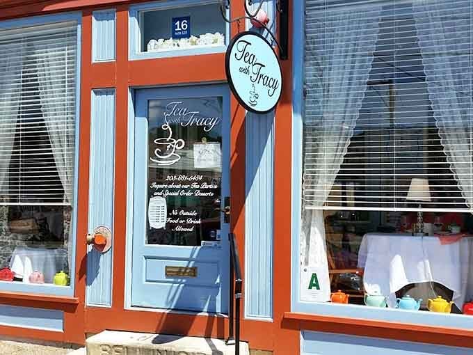 That cheerful orange trim isn't just paint, it's a promise of the whimsy waiting inside.