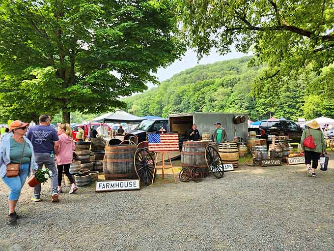 Those rolling Connecticut hills provide the perfect backdrop for your Sunday morning treasure hunting adventures.