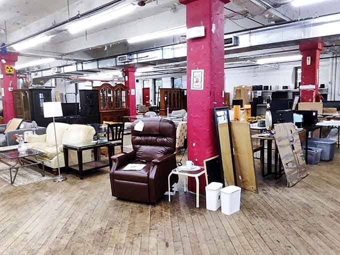 Furniture finds waiting for their second act, proving that one person's moving day is another's decorating jackpot.