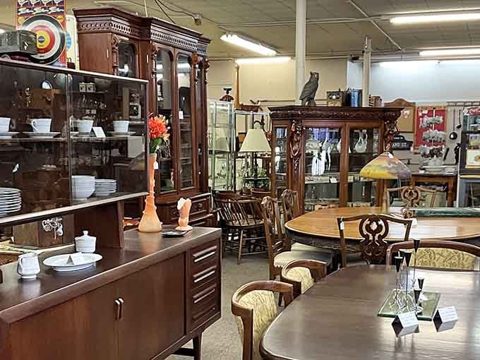 Victorian elegance meets everyday charm in this sprawling wonderland where every cabinet tells a century-old story.