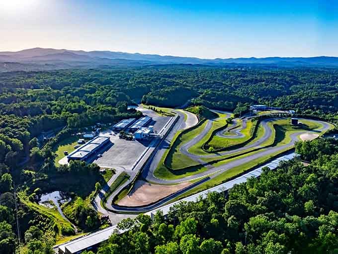 Look at those curves snaking through the Georgia mountains like a racetrack designer's fever dream come true.