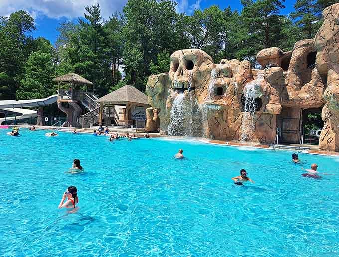 When the rock formations have better water features than most resort hotels, you know you've found something special.