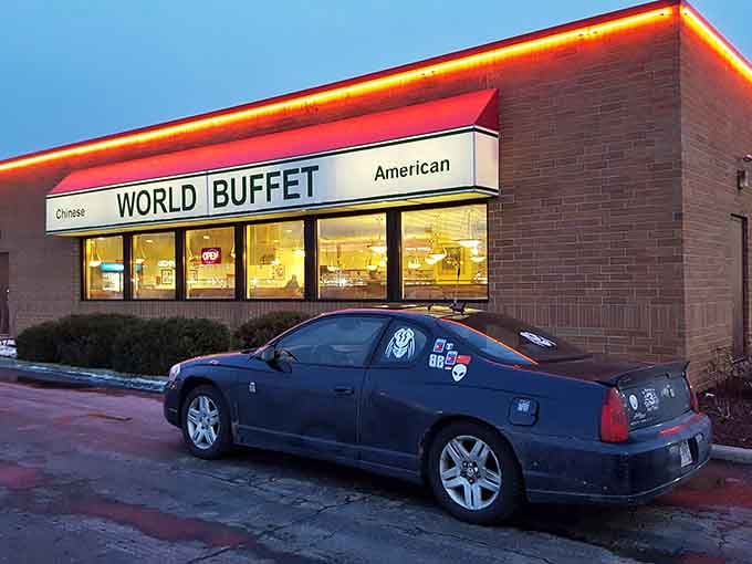 That unassuming brick exterior hides a culinary adventure that'll make your taste buds forget all about portion control.