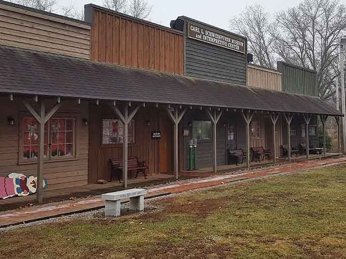 This weathered boardwalk looks like it stepped straight out of Gunsmoke, minus the tumbleweeds and Matt Dillon.
